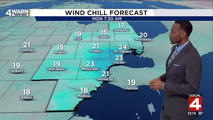 Metro Detroit Weather Forecast, Sunday, Nov. 17, 2025 -- 11 p.m.