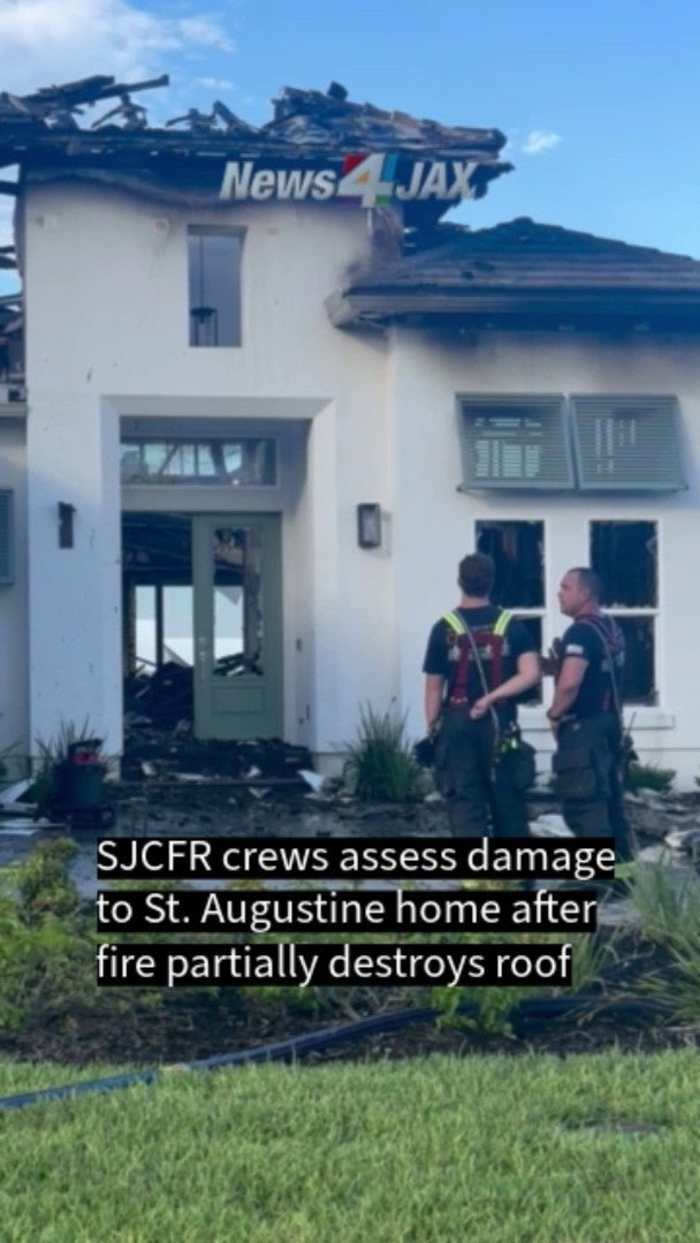 SJCFR crews assess damage to St. Augustine home after fire partially ...