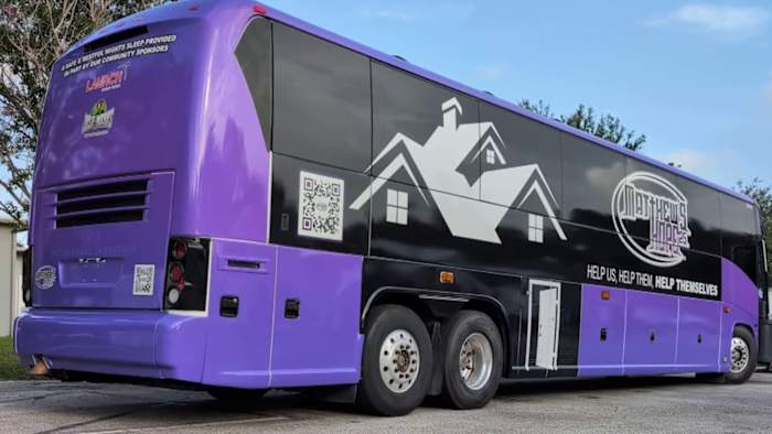 Homeless shelter bus arrives in Brevard County, 1st of 4 for Matthew’s Hope