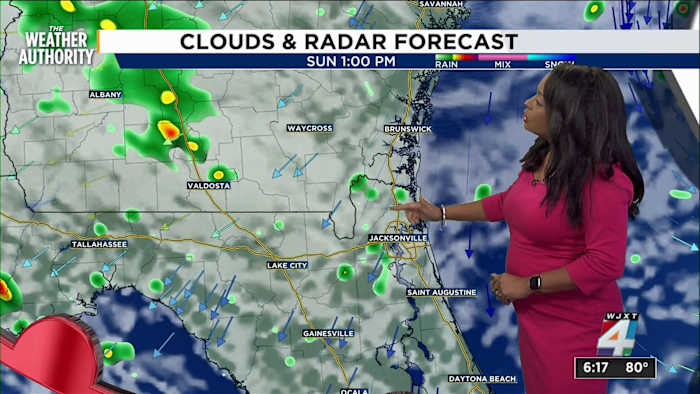 Meteorologist Jenese Harris predicts rain for Sunday's game and non ...