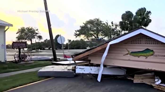Major damage in Cedar Key from Helene
