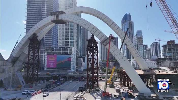 ‘Signature Bridge’ project taking shape in downtown Miami