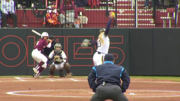 No. 12 Virginia Tech softball wins doubleheader over Notre Dame