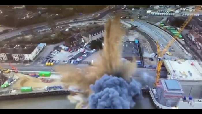 World War II-era bomb explodes unexpectedly in English town