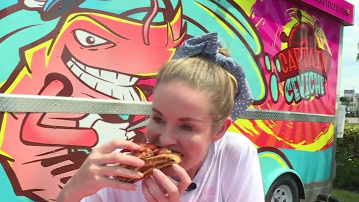 Mel Camp tries out Captain Ceviche