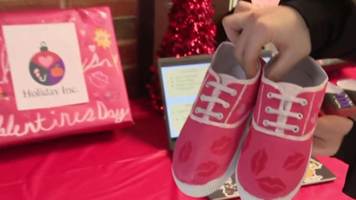 High school marketing class turns project into shoe donation drive