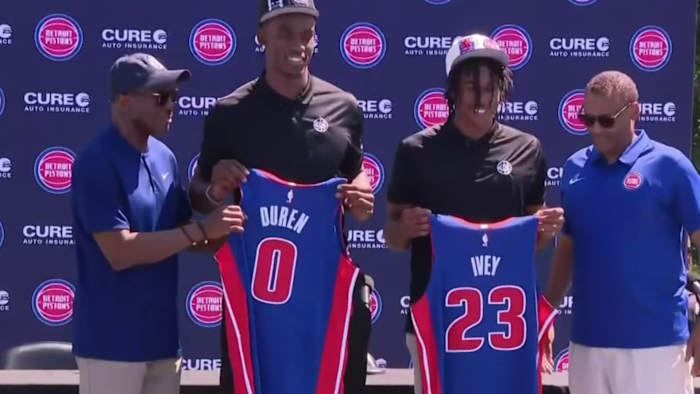 Pistons welcome two newest members into Metro Detroit