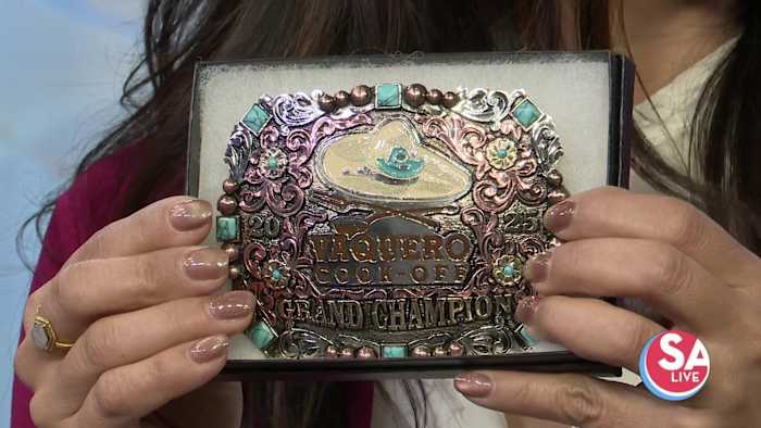 Here's the prize belt buckle your team could win at 2025 Vaquero Cook-Off