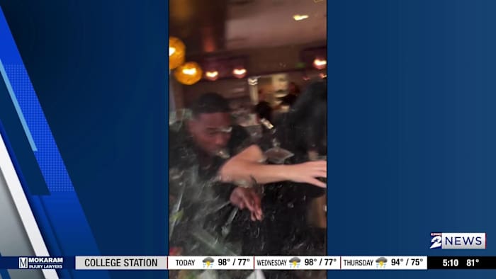 ‘God spared their lives’: Owner reflects after car plows into table ...