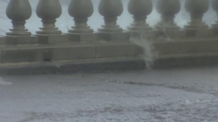 Flooding in Memorial Park in Riverside Jacksonville due to Hurricane Idalia