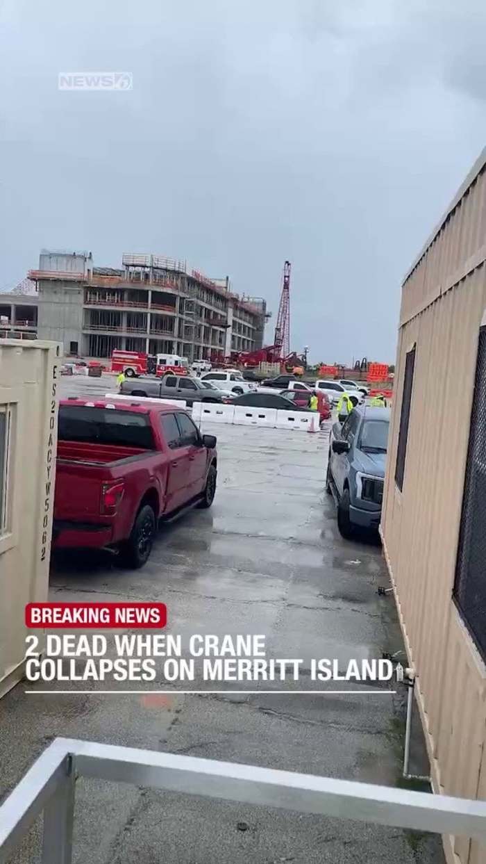 2 dead when crane collapses on Merritt Island, deputies say