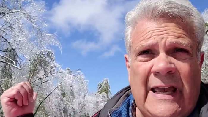 Rod Meloni reports on Northern Michigan ice storm damage