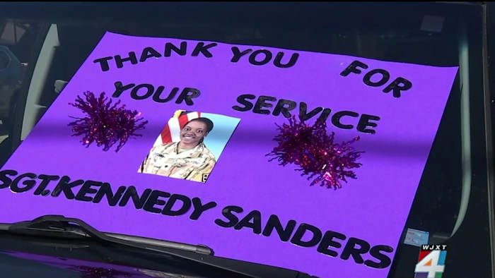 Waycross community remembers fallen solider Kennedy Sanders as she it ...