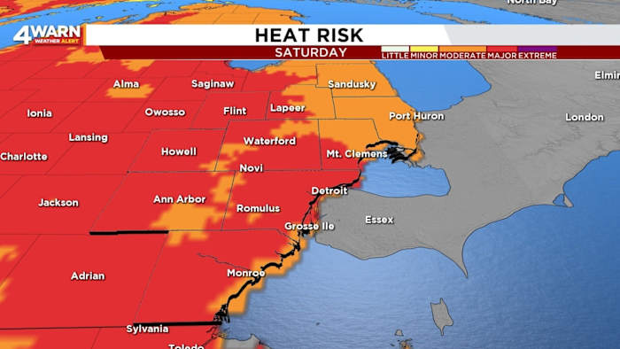 4Warn Weather Alert: Dangerous heat and humidity moves into Metro ...