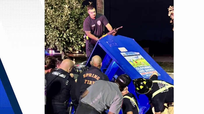 Man found dead inside donation box in north Harris County