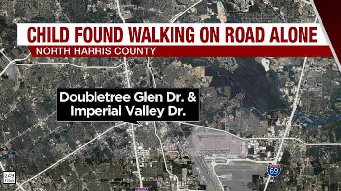 child found walking alone