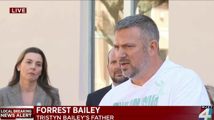 UNCUT: Tristyn Bailey's father speaks publicly after daughter's killer ...