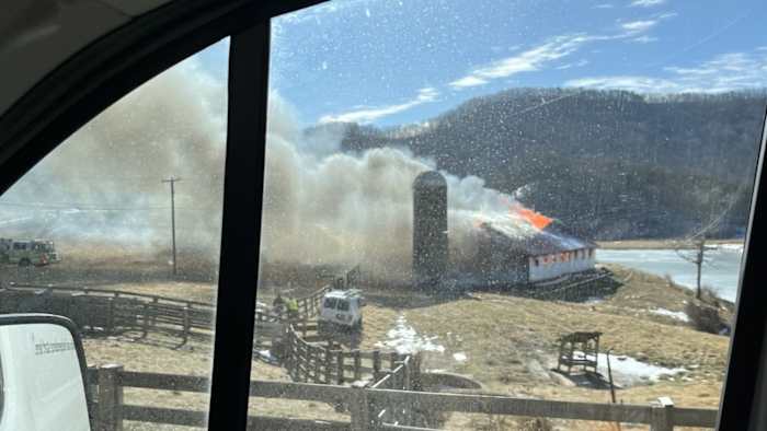 Barn fire near the Homeplace Restaurant contained, restaurant opening ...