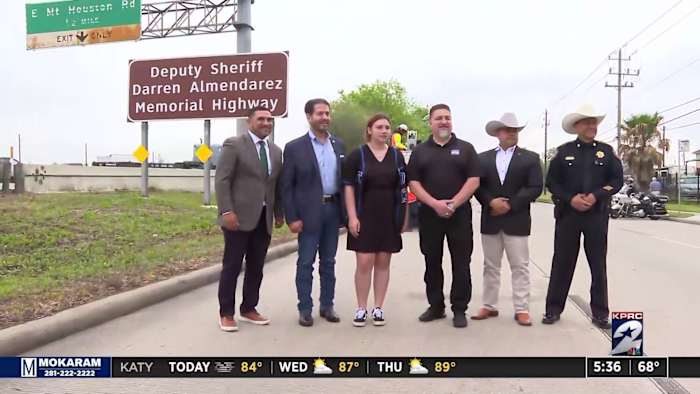 Fallen Harris Co. Deputy Darren Almendarez honored with memorial highway