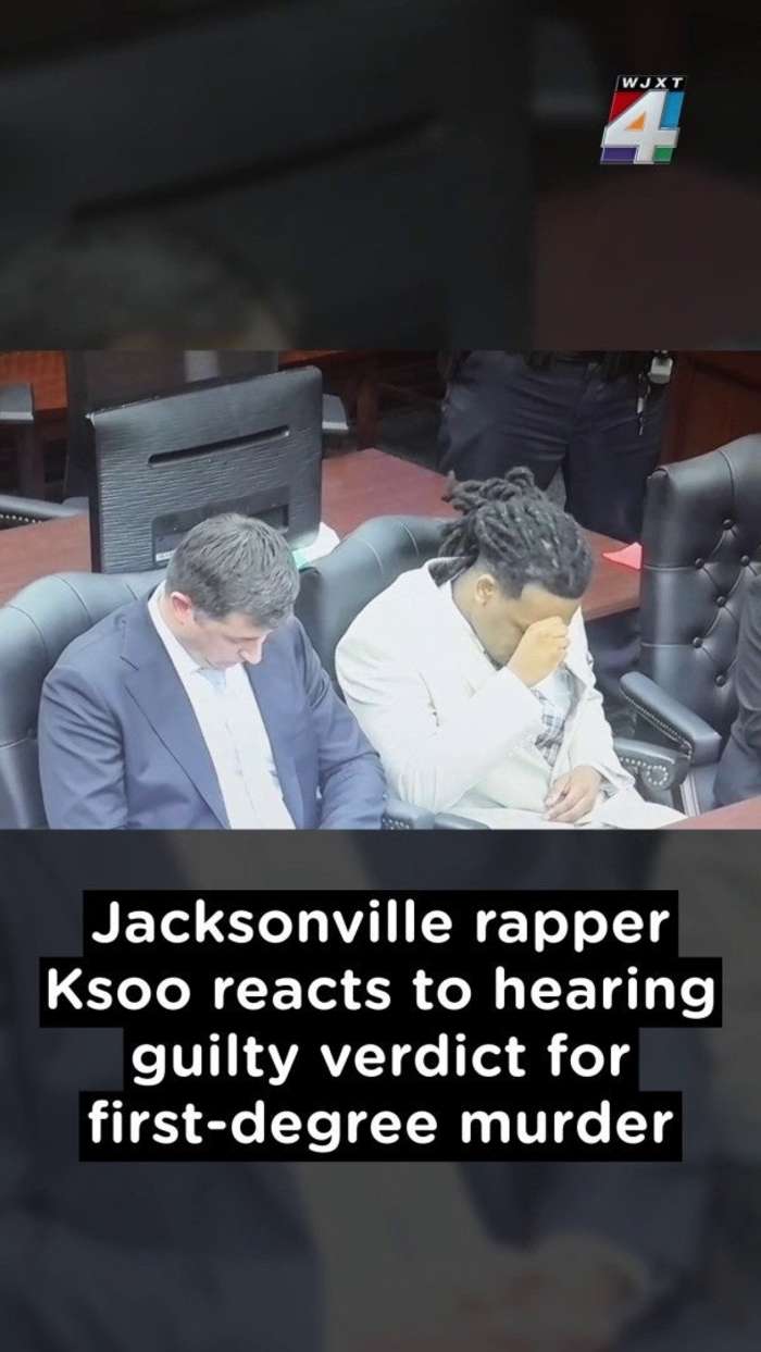 Jacksonville rapper Ksoo reacts to hearing guilty verdict in murder case