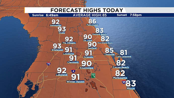 A sunny weekend ahead in Central Florida