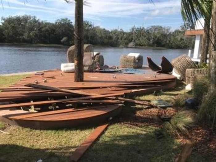 Fire pit explosion caught on camera