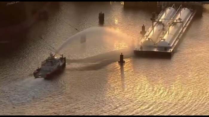 Valve failure on barge leads to vapor release at docking terminal in ...