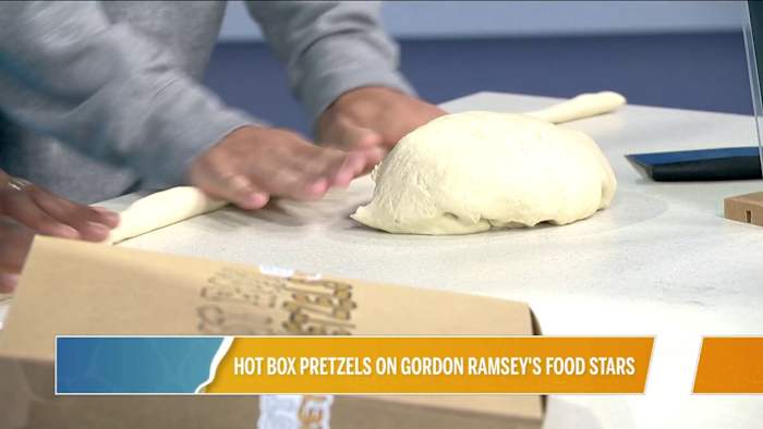 Hot Box Pretzels repping Jax on National TV