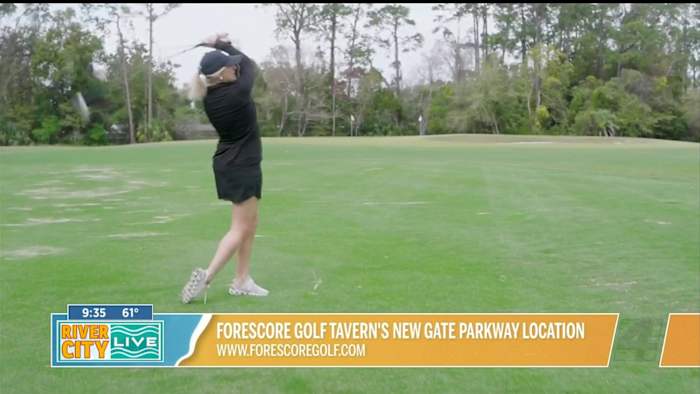 Eden and Katie Garner explore Fore Score Golf Tavern