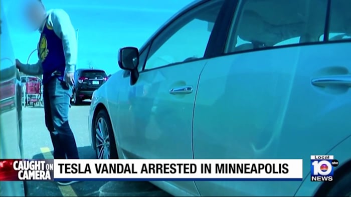 Tesla vandal arrested in Minneapolis