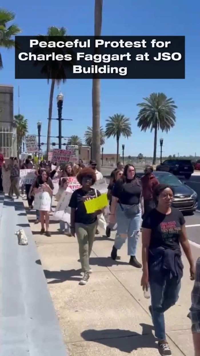 Peaceful Protest for Charles Faggart at JSO Building