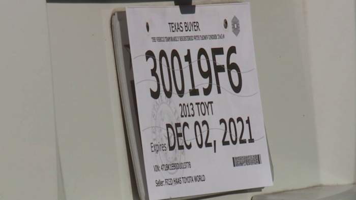 No more paper! Texas DMV to replace paper tags with metal plates