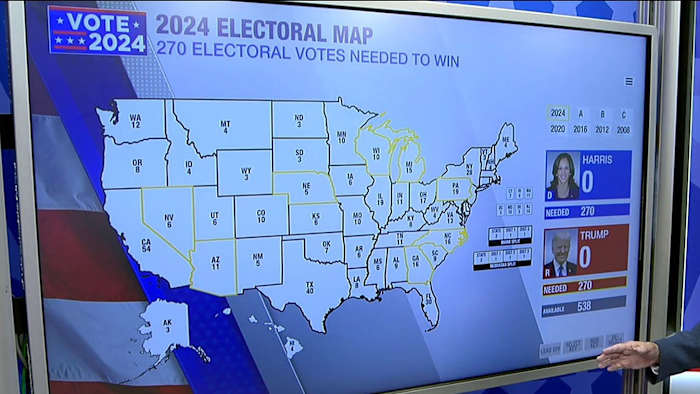 Road to the White House: Breaking down the Electoral College map