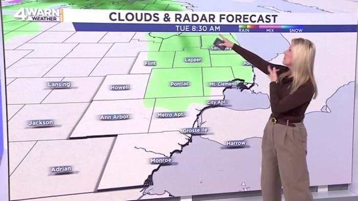 Chilly nights ahead as rain, snow move into Metro Detroit this week