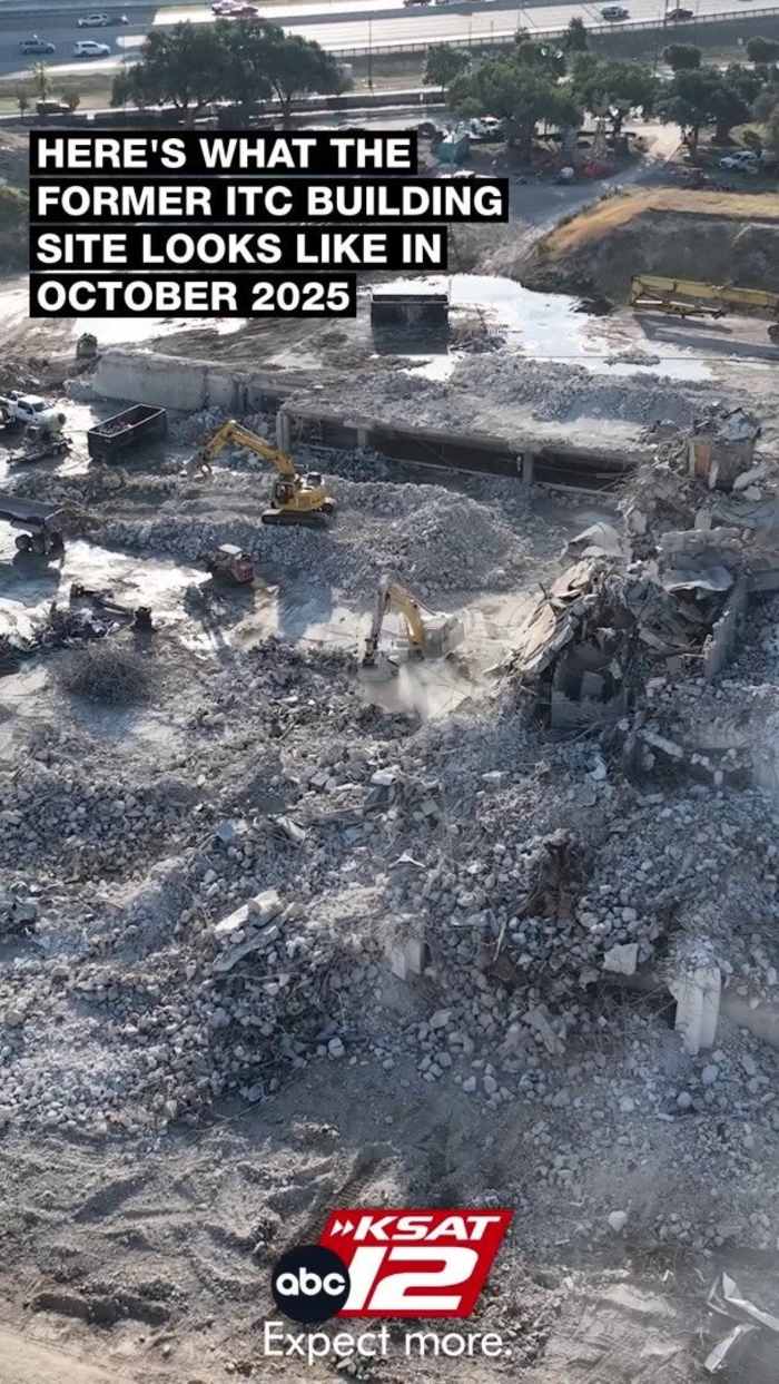 New drone footage captures ongoing demolition of ITC building