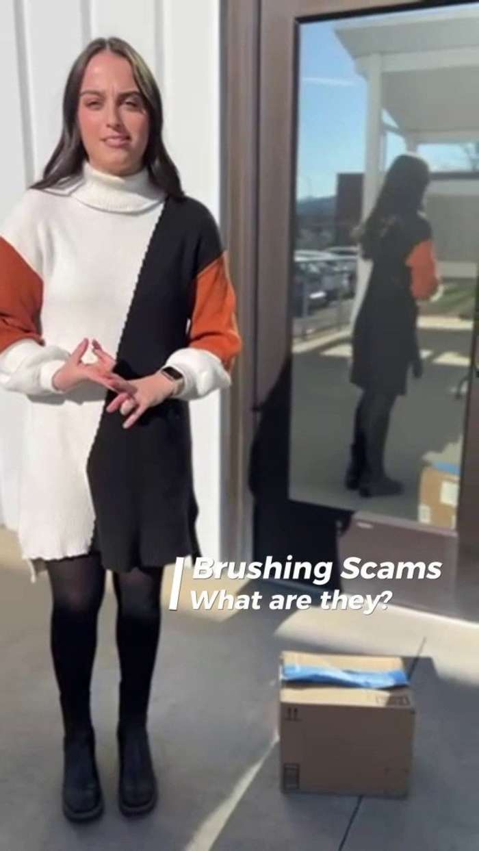 What is a brushing scam?