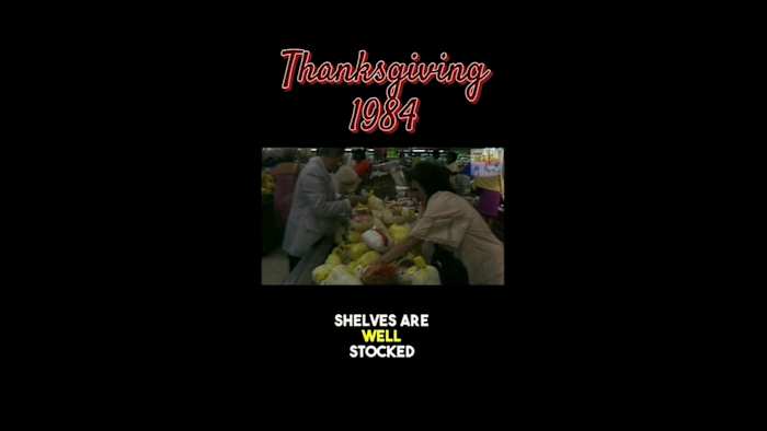 POV: You’re hosting Thanksgiving in 1984