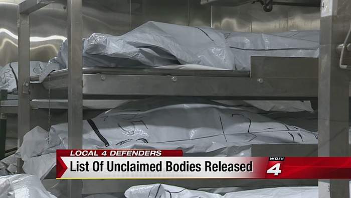 Wayne County Morgue releases names of unclaimed bodies