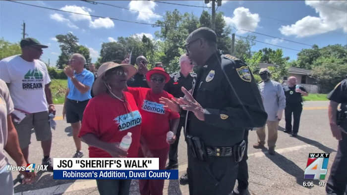 Sheriff Waters, other JSO members walk through District 5 to meet with ...