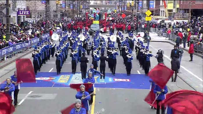 Carlson Marching Marauder Band at Americas Thanksgiving Parade