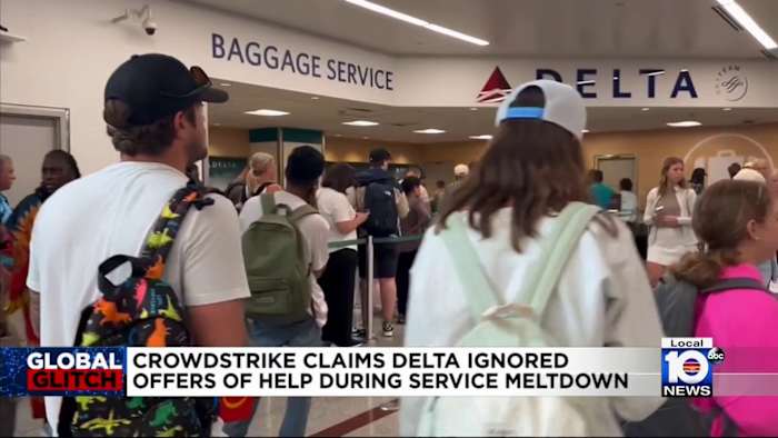 Crowdstrike fires back at Delta after worldwide tech outage