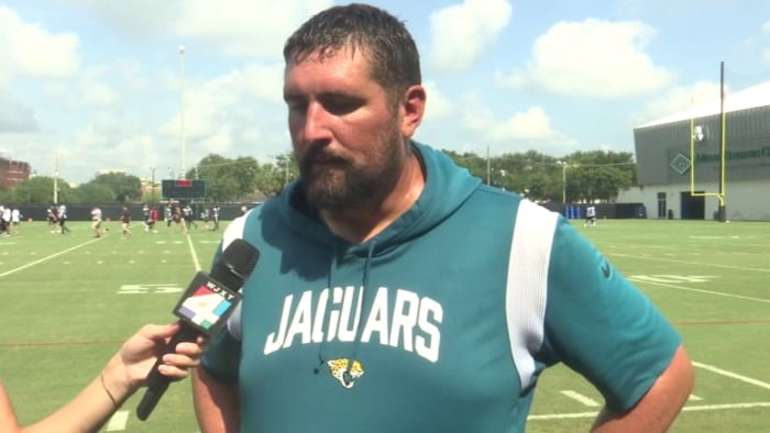 Jaguars OL coach Phil Rauscher happy with progress through training camp