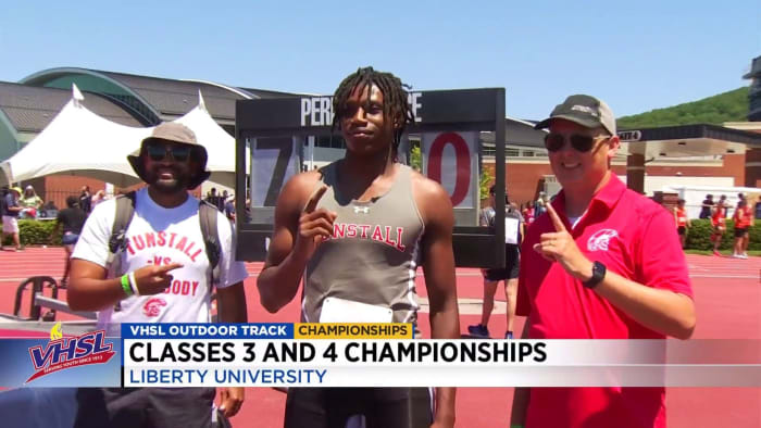 Tunstall's Jamarcus Brown sets new meet record at VHSL outdoor track ...