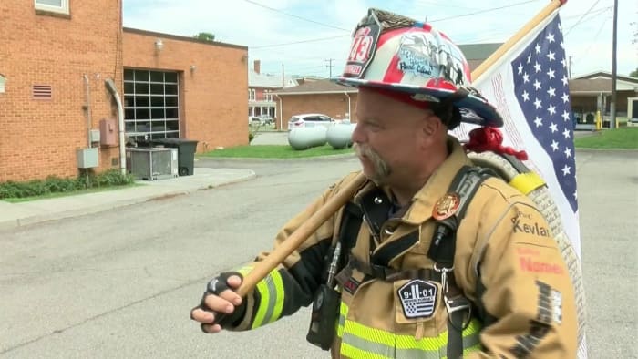 Buchanan firefighter does 9/11 memorial walk