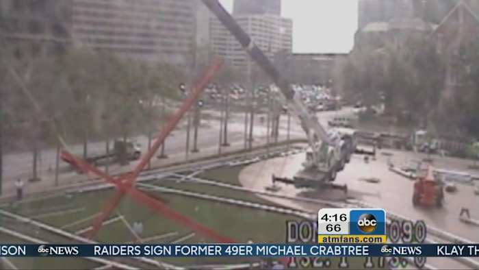 Video released of crane collapse onto Dallas museum