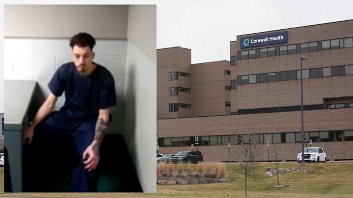 Troy Corewell hospital suspect urinated on funeral brochures for victim ...