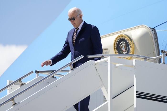 President Biden travels to battleground Wisconsin to discuss the ...