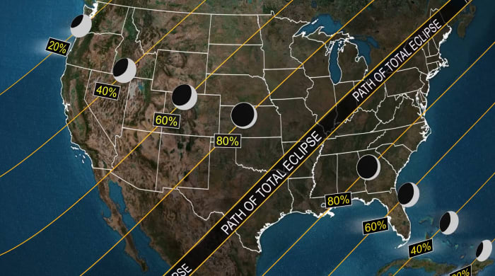 Experiencing totality: Best times and places to witness the Great Texas ...
