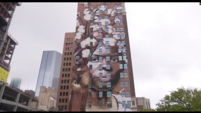 Harriet Tubman mural unveiled in Downtown Houston