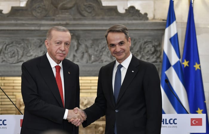 Turkish and Greek leaders turn on the charm in Athens as they vow to ...